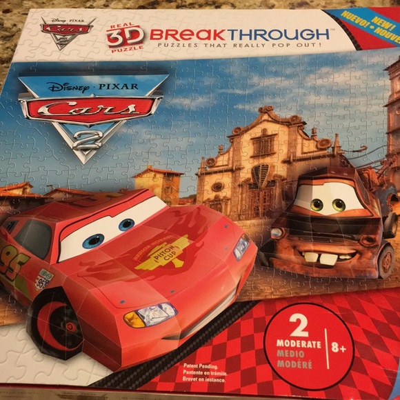 Disney Mega Puzzles | Other | Disney Cars 2 3d Puzzle New 25 Piece ...